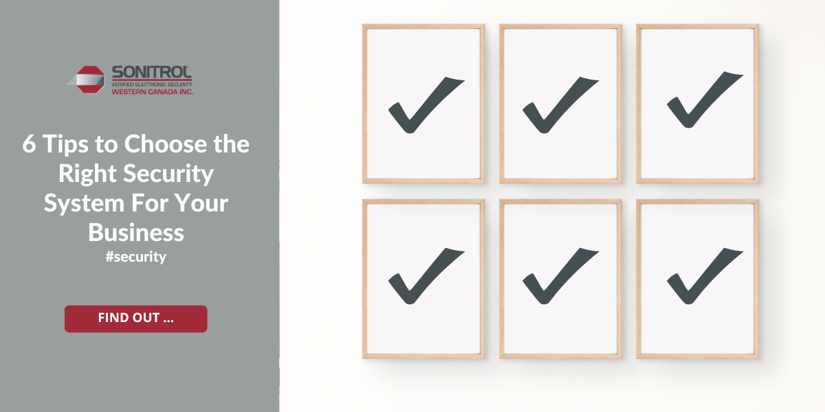 6 Tips to Choose the Right Security System For Your Business